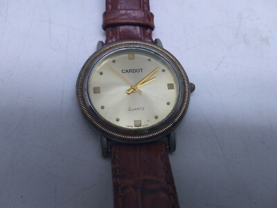 Cardot R-L Analog-Quartz Men Stainless Crocodile Grain Leather ...