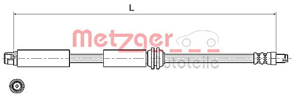 METZGER Brake Hose For MERCEDES Cla Gla C117 W117 W156 W176 W242 ...