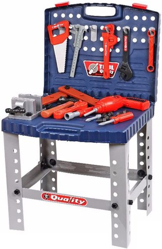 New 69Pcs Children Tool Box Foldable Workbench Repair DIY Tools Kids ...