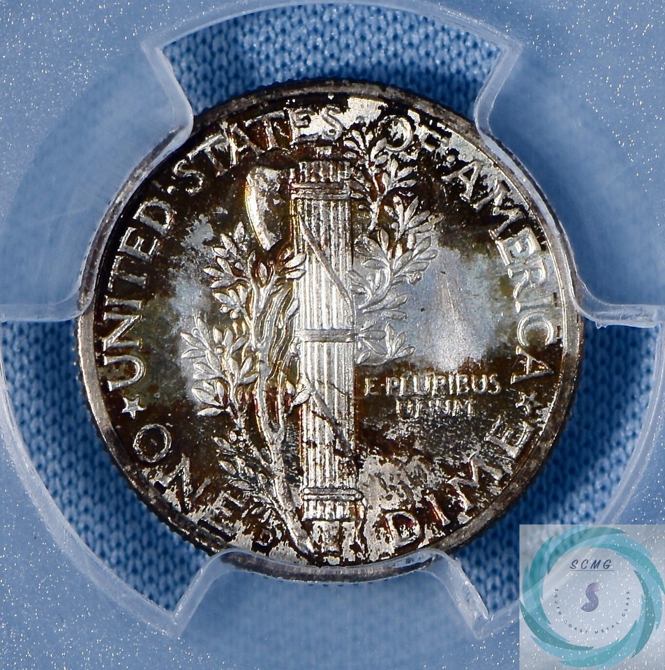 1941-D Mercury Dime PCGS MS67+ w/CAC Endorsement - Mega Toner!!! | eBay