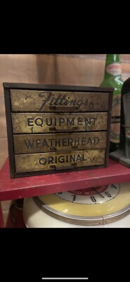 Vintage Sign Original! Weatherhead cabniet!! | eBay