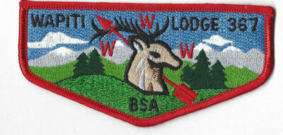 OA Lodge 367 Wapiti S14b Flap Red Border Audubon Council [V700] | eBay