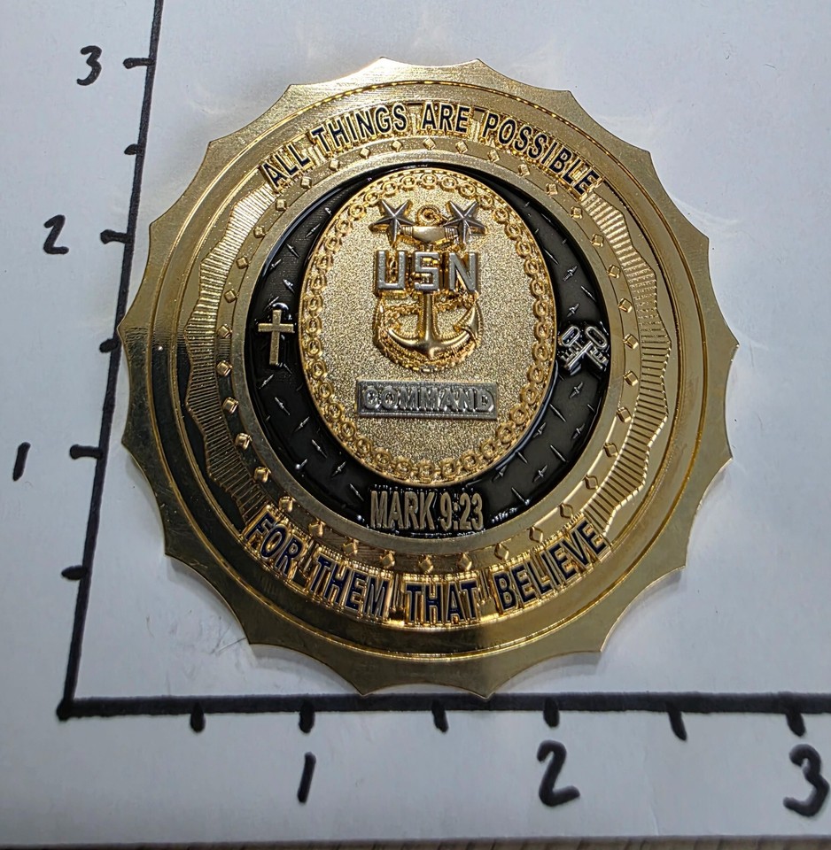 USS CHIEF MCM 14 COMMAND MASTER CHIEF CHALLENGE COIN | eBay