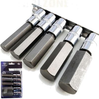 Toolzone 5pc Spline Hex Bit Socket Set 1/2" Drive Sockets 14mm - 24mm ...