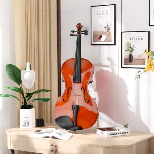 16-Inch Acoustic Viola Set For Beginners - Natural Color, Case, Bow ...
