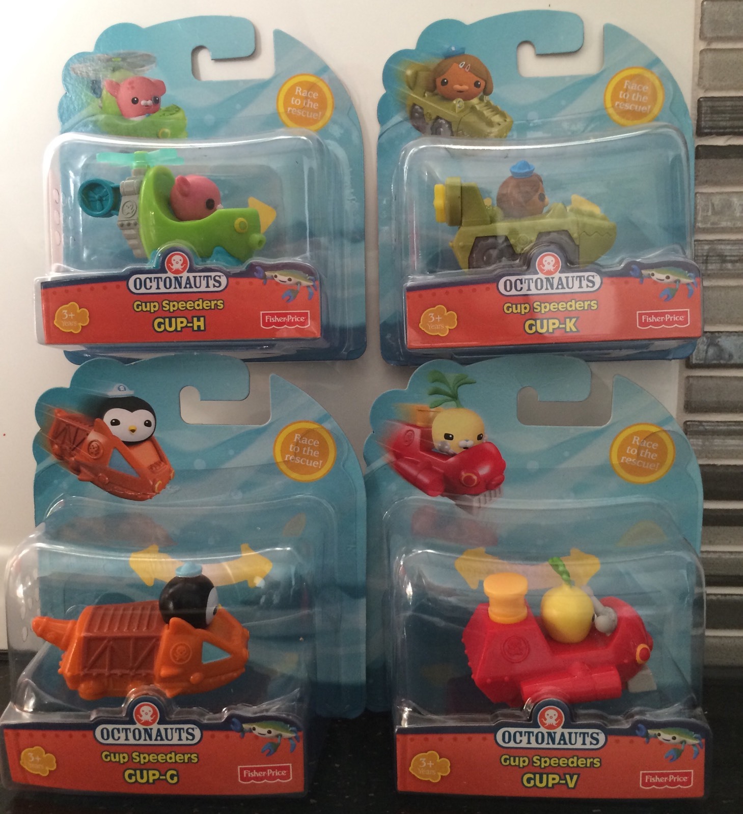 Octonauts 4 x Mini Gup Speeders Gup G Gup H Gup V Gup K Peso Inkling ...