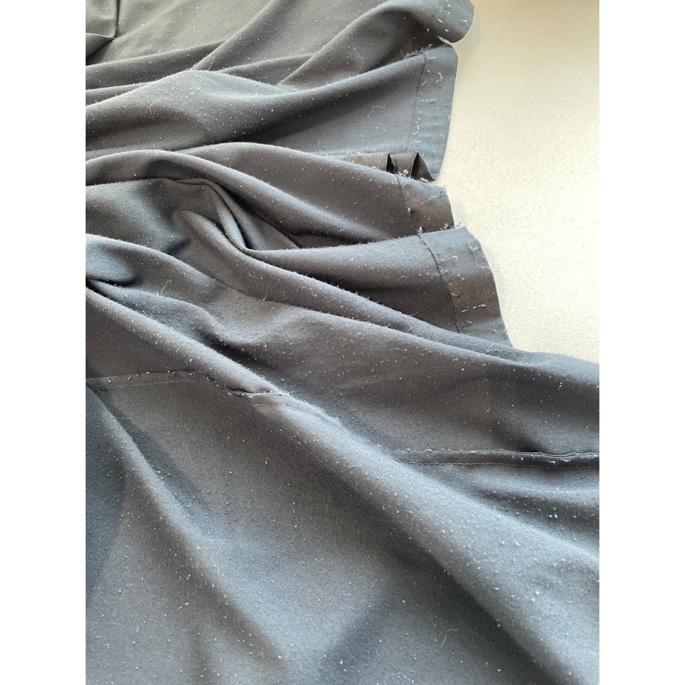 Victorias Secret Satin Long Robe Women XS Tie Waist Black Polyester ...
