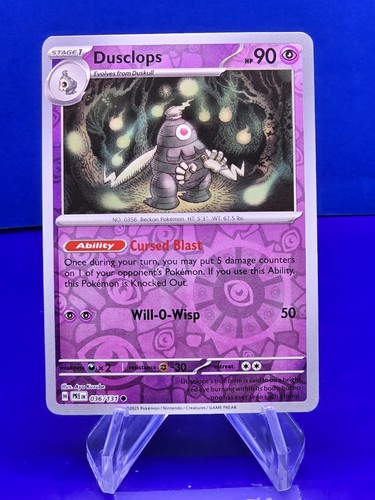 Pokémon TCG Dusclops 036/131 SV: Prismatic Evolutions Reverse Holo Card ...