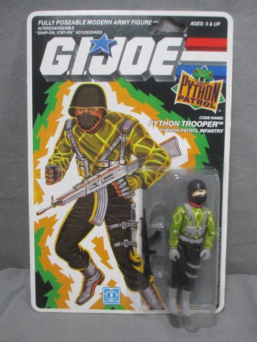 GI Joe Cobra PYTHON PATROL TROOPER Factory Sealed MOC 1988 Vintage | eBay