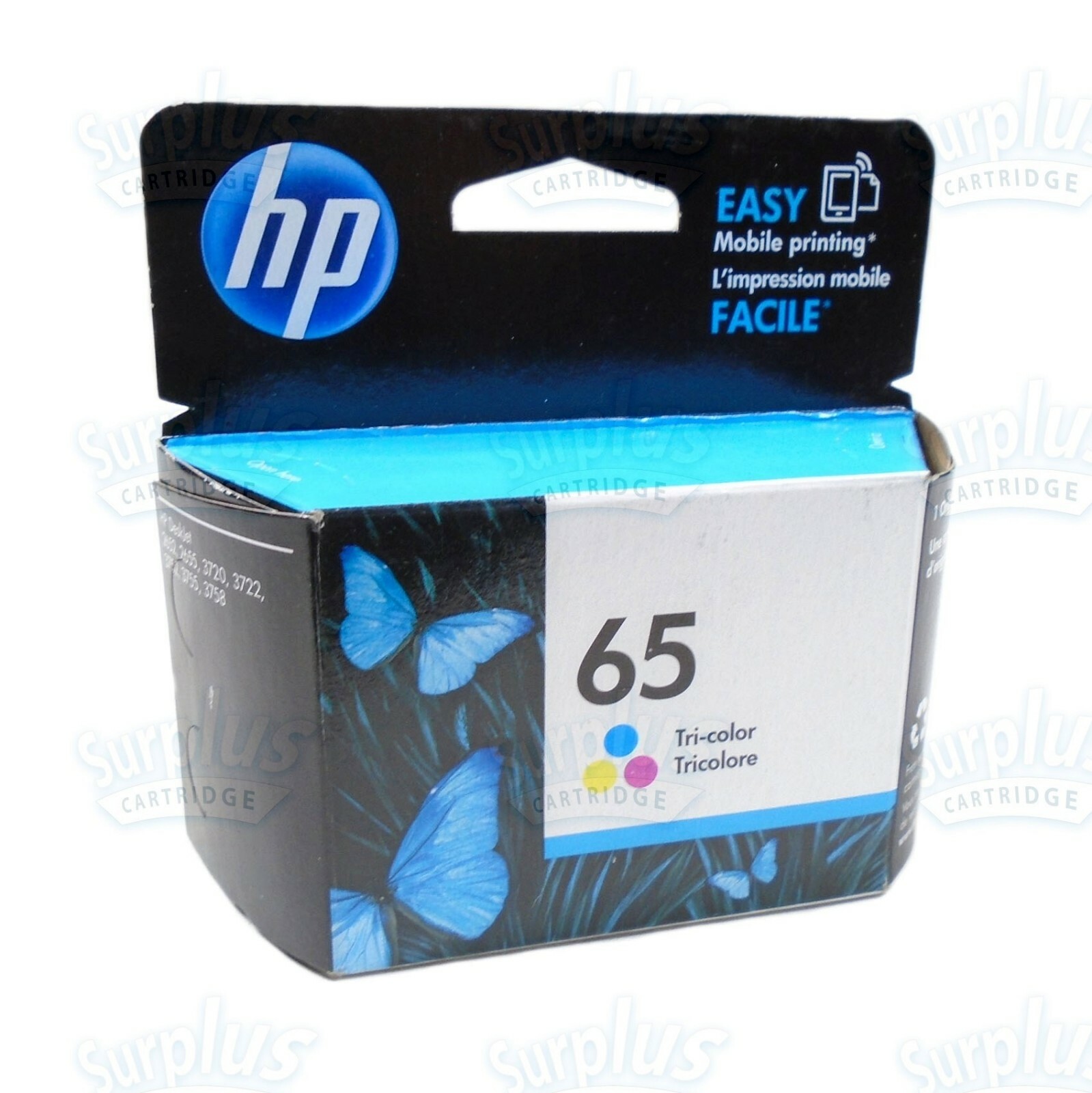 Genuine HP 65 Color Ink DeskJet 2622 2624 3752 3755 3758 5052 5055 ...