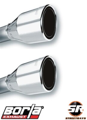 BORLA 20247 Weld On Universal Round Rolled Angle Cut Phantom Tips 2.5 ...