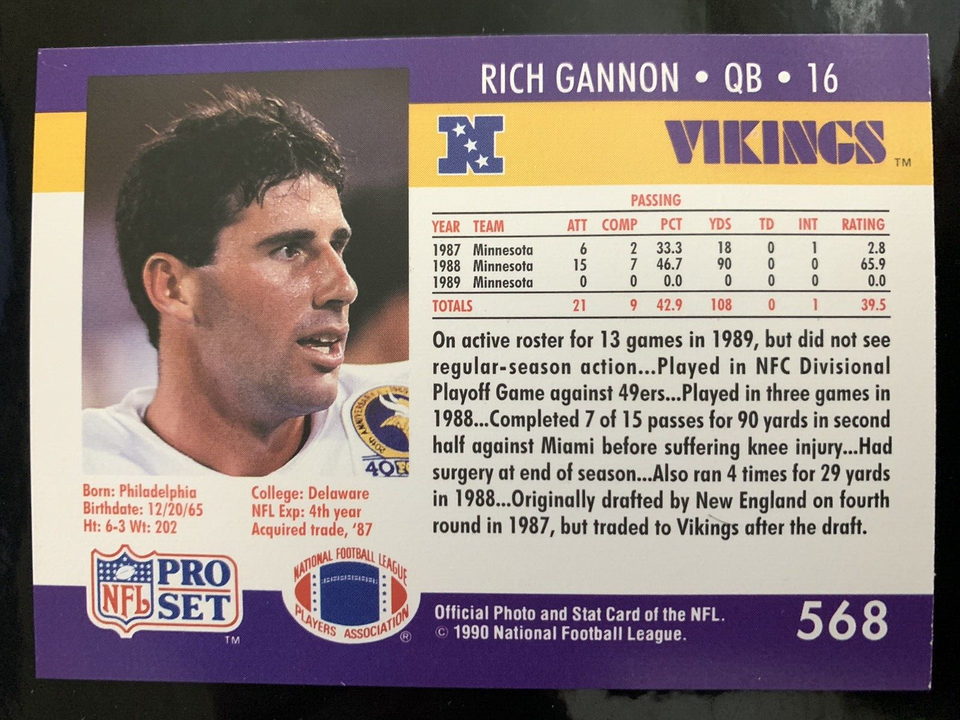 RICH GANNON - 3 CARD LOT | eBay