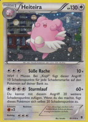 Pokemon 81/119 Heiteira - Holo - Phantomkräfte - Deutsch | eBay.de