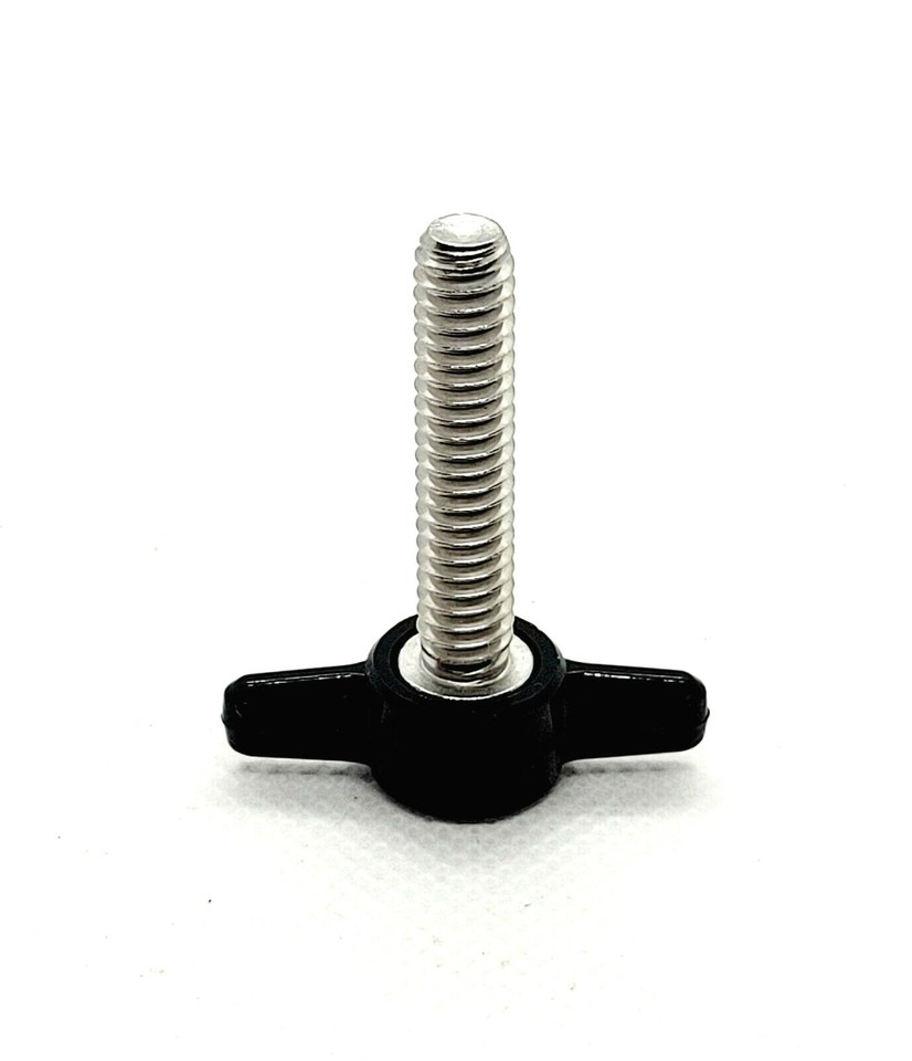1/4-20 Thumb Screw T Bolts with Black Butterfly Plastic Tee Wing Knob ...