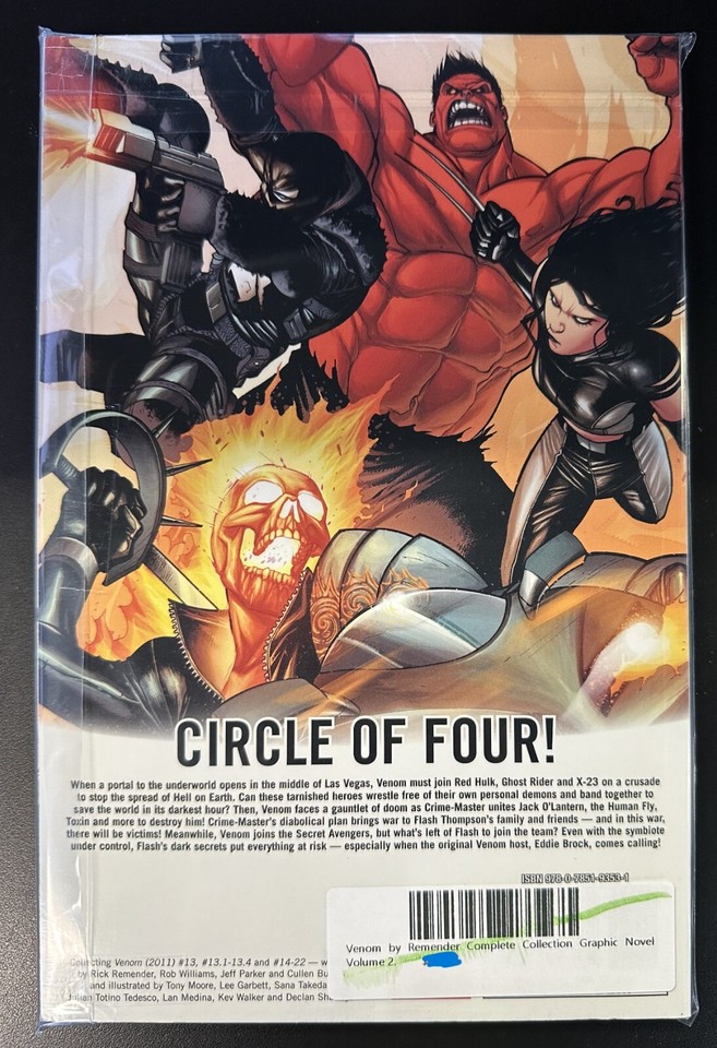 VENOM BY RICK REMENDER COMPLETE COLLECTION VOLUME 2 TPB RARE AND OOP ...