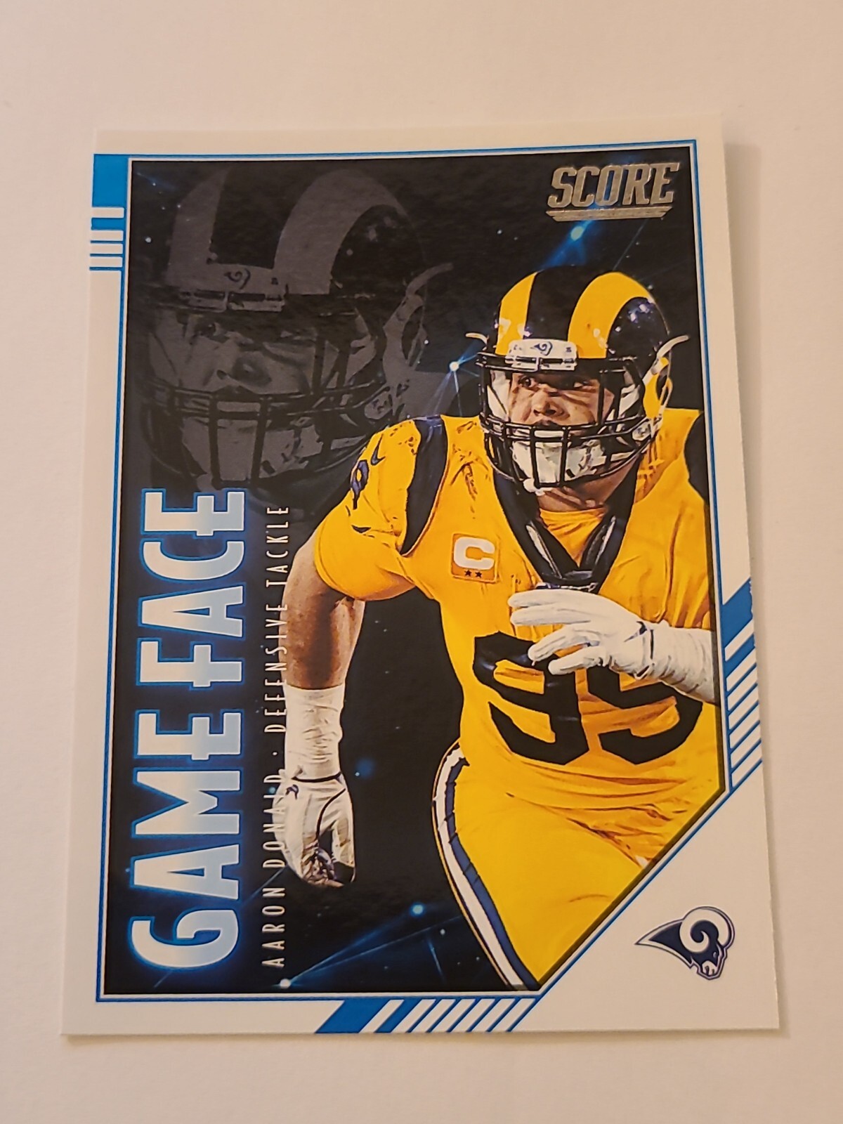 2020 Aaron Donald Panini Score #GF-AD Game Face Insert | eBay