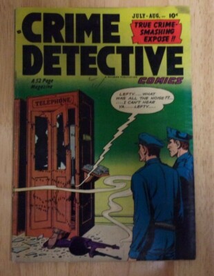 CRIME DETECTIVE COMICS VOL.2#9 NICE FN MINUS 1951 HILLMAN 52 PGS,6 ...