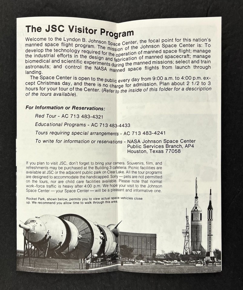 1990s Lyndon B Johnson NASA Space Center Houston Texas Vintage Travel ...