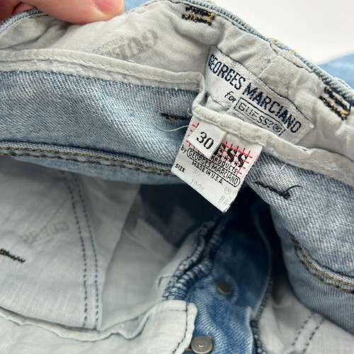 VTG 80s women's GUESS Georges Marciano button fly high waisted denim ...