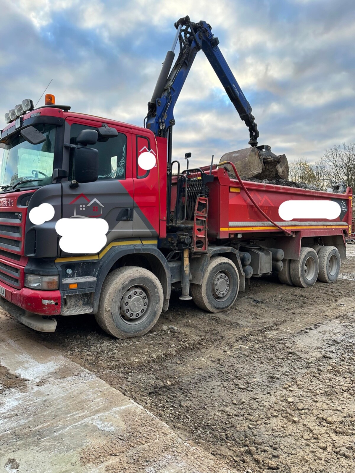Scania R400 8x4 tipper grab for breaking spares engine gearbox axles ...