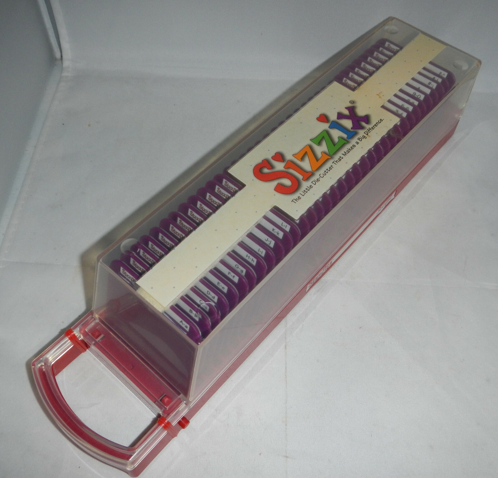 Sizzix Sizzlits Alphabet Set Script 35 Dies Die Cut Letters and Numbers ...