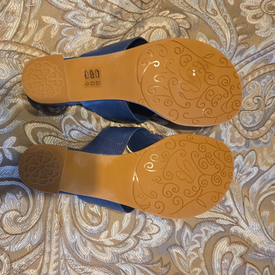 Brighton Butterfly Sandals Karina Azure Shoes 8M Navy Blue NEW With Out ...