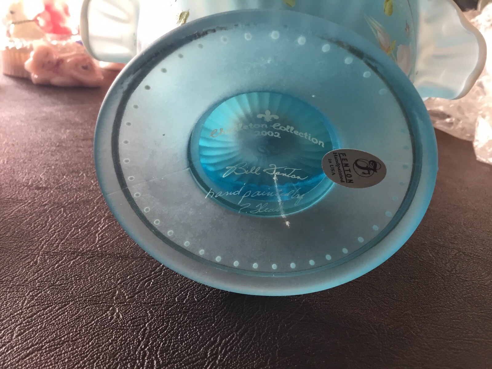 Fenton Art Glass QVC Charleton Collection Signed By Bill Fenton | eBay