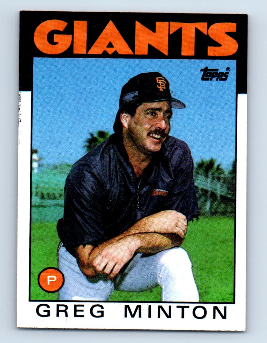 1986 Topps Greg Minton San Francisco Giants #310 | eBay