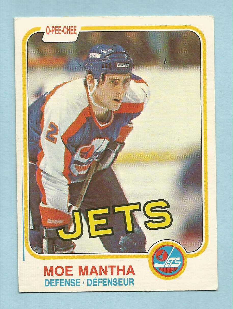 1981-82 OPC O-Pee-Chee Hockey Moe Mantha #373 ROOKIE RC Winnipeg Jets ...