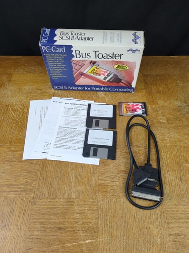 New Media Bus Toaster SCSI II PCMCIA Adapter Card with Driver Disk ...