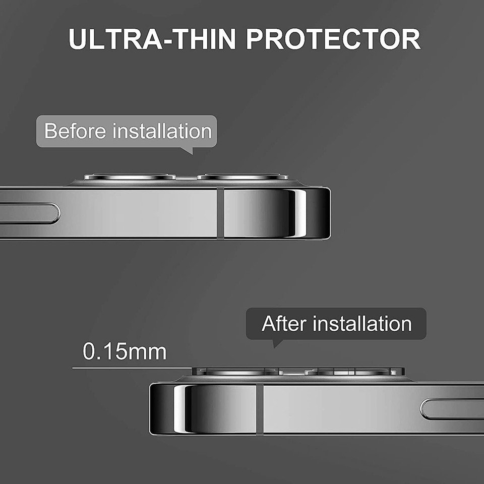 For iPhone 17 16 15 14 13 Pro Max Privacy Tempered Glass Screen Camera ...