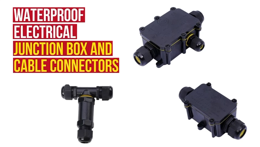 WATERPROOF JUNCTION BOX IP66 IP68 CASE ELECTRICAL CABLE WIRE CONNECTOR ...