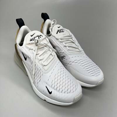 NIKE W Air Max 270 Foam Insole Mesh Sneakers Women's Sz 9 White Gold ...