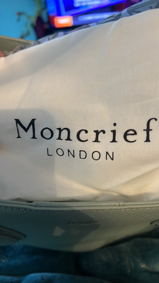 Moncrief London “Annabel” Frosty Green Bag, NWT | eBay