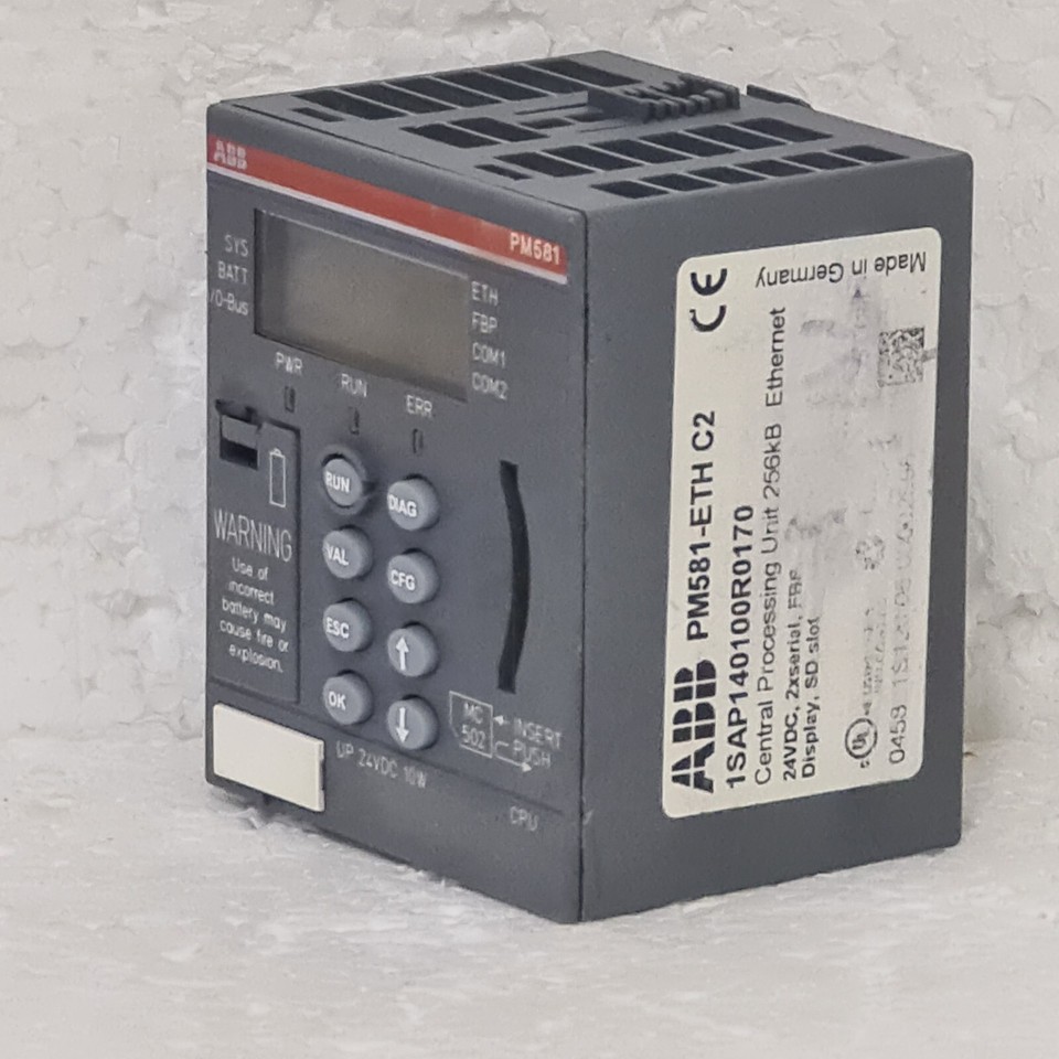 ABB 1SAP140100R0170 PM581-ETH AC500 Processor Module Memory 256kB Ethernet | eBay