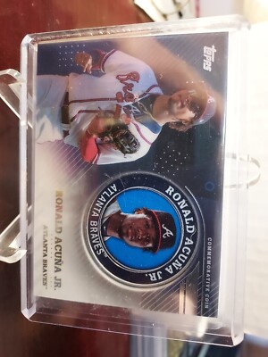 2020 Topps Series 2 RONALD ACUNA JR. Commemorative Coin Medallion Card ...