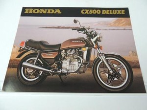 NOS 1980 Honda CX500 Deluxe CX500D Dealer Brochure L807 | eBay