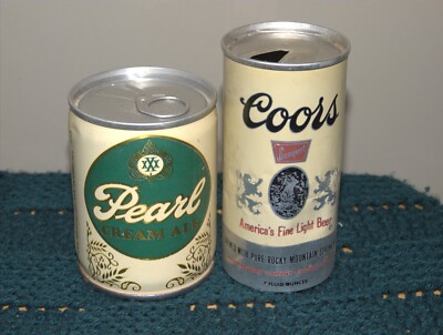 Mini Beer Cans - Pearl Cream Ale 8 oz., Coors 7 oz. | eBay