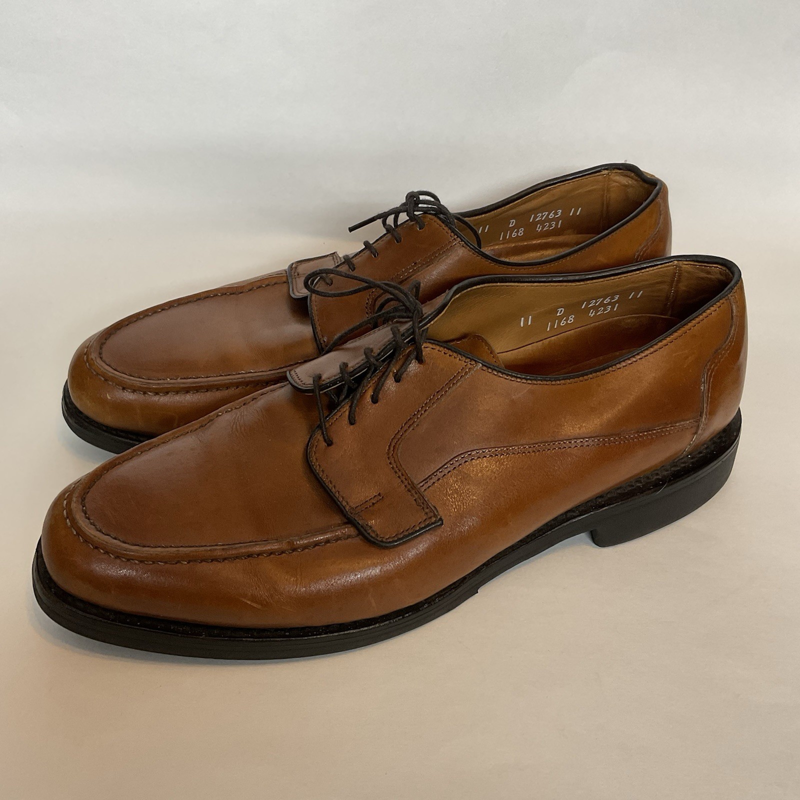 Allen Edmonds USA 1168 Brown Leather Lace Up Derby Oxford Shoe Men's 11 ...