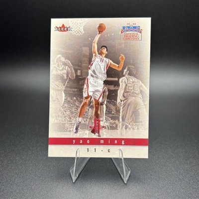 2004 National Trading Card Day - Yao Ming #9 Fleer (MISCUT) - NBA Rare ...