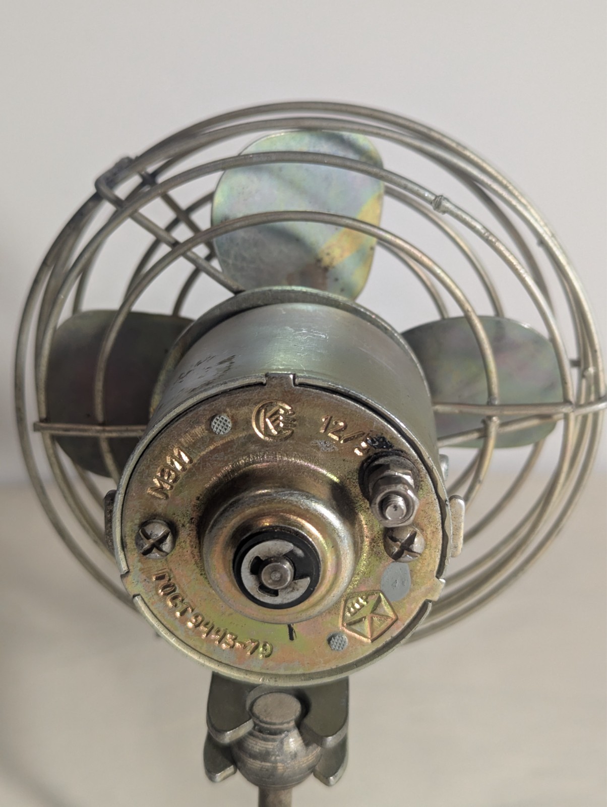 VINTAGE HOT ROD hot rad CAR 1930/40 METAL BLADE FAN Dash Column Defrost ...