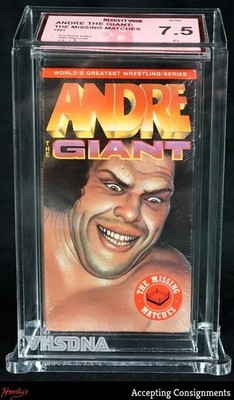 1991 Andre the Giant: The Missing Matches 3G VHS Tape BECKETT BGS 7.5 ...