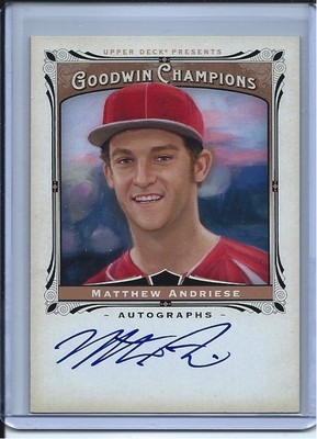 2013 GOODWIN CHAMPIONS AUTOGRAPH MATTHEW ANDRIESE | eBay