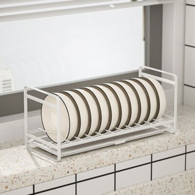Stainless Steel Bowl Drying Rack with Drainboard Kitchen Shelf Utensil ...