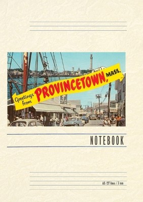 Vintage Lined Notebook Greetings from Provincetown, Mass. by Found ...