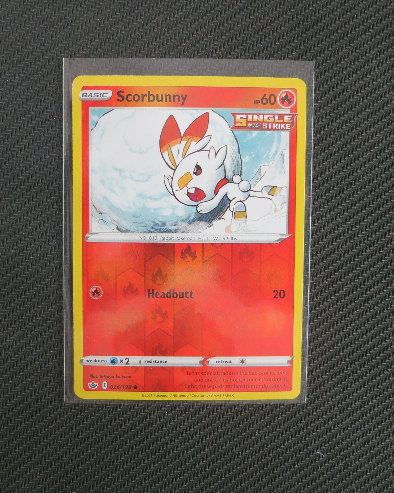 Scorbunny 026/198 REVERSE HOLO Chilling Reign Pokemon TCG Card NM | eBay