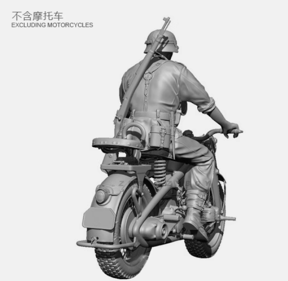 1/35 Resin Motorcyclist Motorcycle rider only figure Unpainted ...