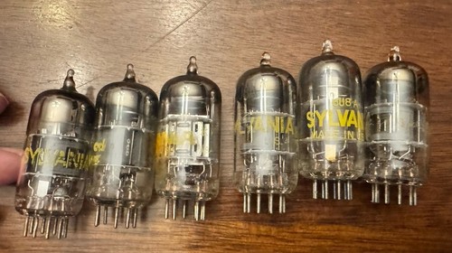 Pair NOS Sylvania 6u8 / 6U8A Audio Vacuum Tubes Ecf82 McIntosh Scott ...