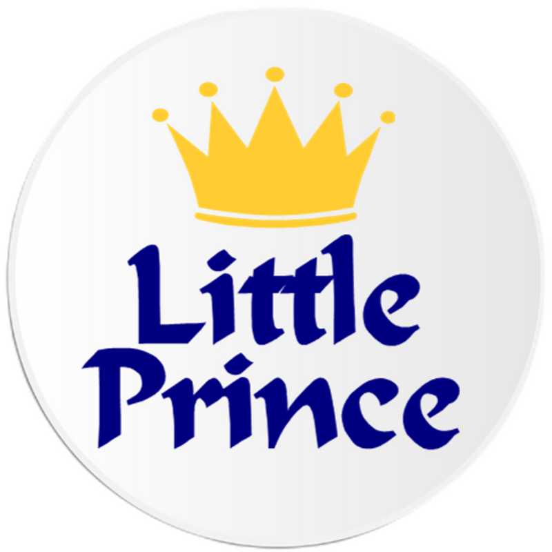 Little Prince - Circle Sticker Decal 3 Inch - Royalty King Crown | eBay