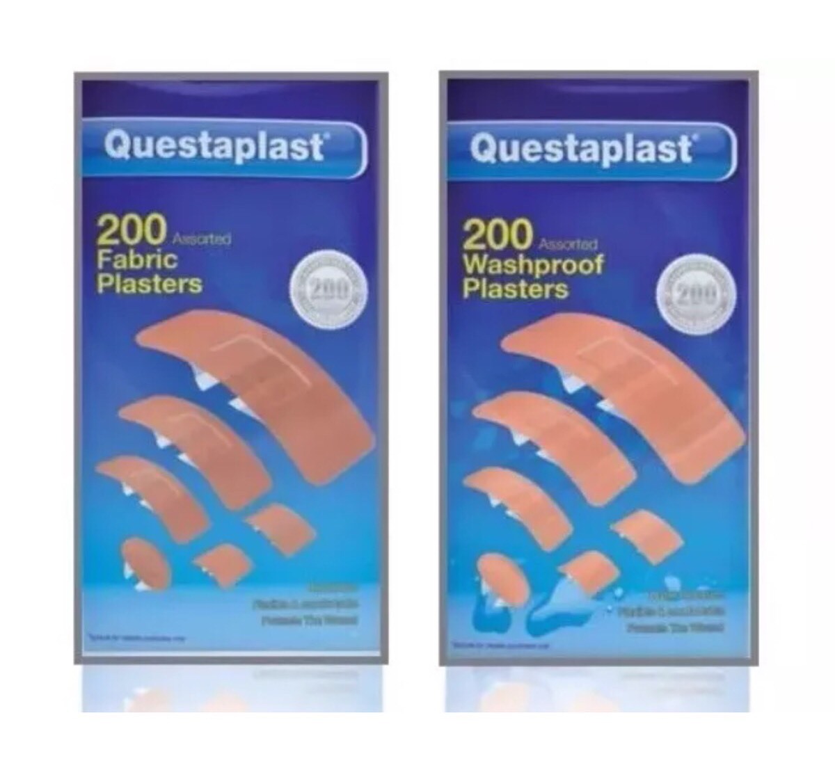 200 Large Assorted Washproof Plasters First Aid Non Stick Waterproof ...